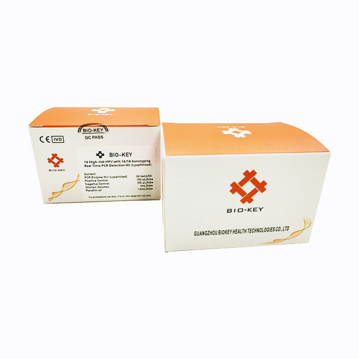 HPV Genotype 2+12 High Risk 16+18 Medium Risk PCR Detection Kit 96 ...